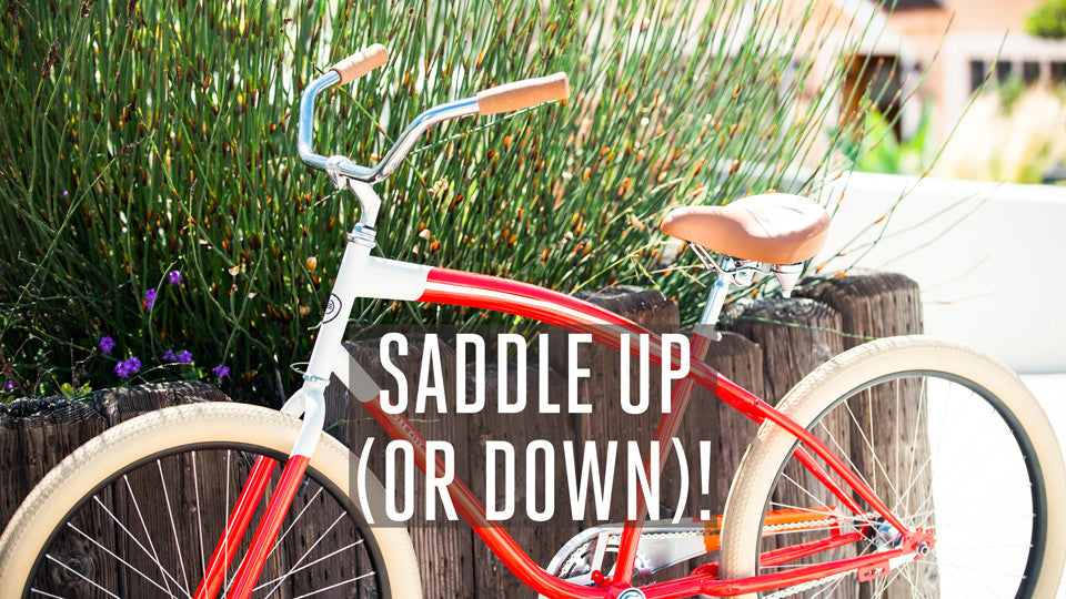 Saddle Up (or Down)! – Pure Cycles