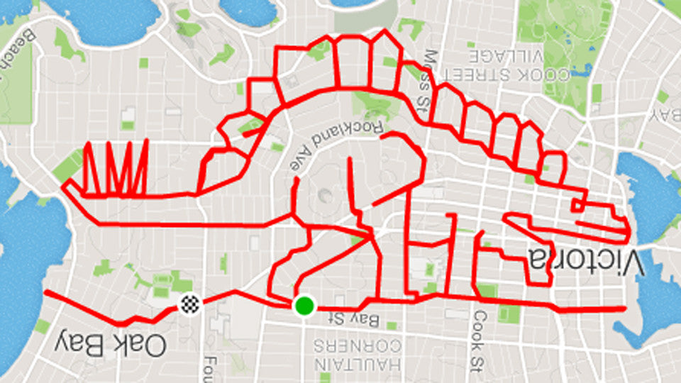 Our Favorite Strava Art – Pure Cycles
